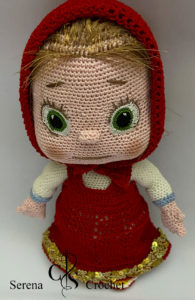 Poupée MASHA décorative au crochet Hand-made - Serena Crochet