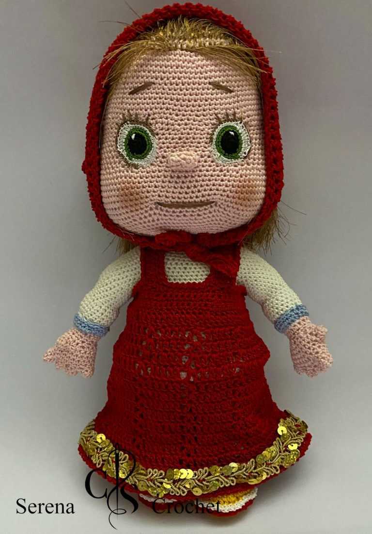 Poupée MASHA décorative au crochet - Serena Crochet