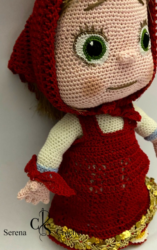 Poupée MASHA décorative au crochet - Serena Crochet