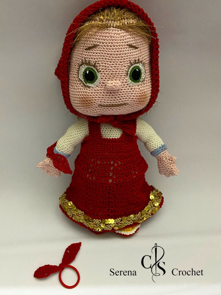 Poupée MASHA décorative au crochet - Serena Crochet