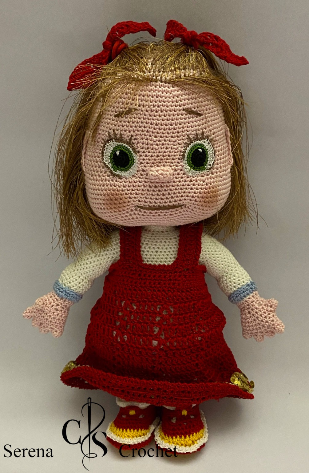 Poupée MASHA décorative au crochet - Serena Crochet